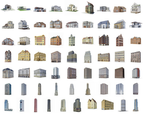 Archmodels Vol. 062 - Buildings - 3D Textures, 3D Models & 3D Software