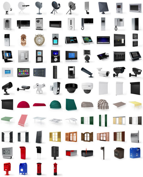 Archmodels Vol. 95 - 3D Models of Security Gadgets