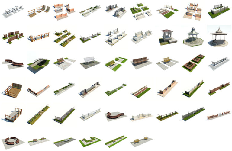 Archmodels Vol. 116 - 3D Models of Exterior Elements