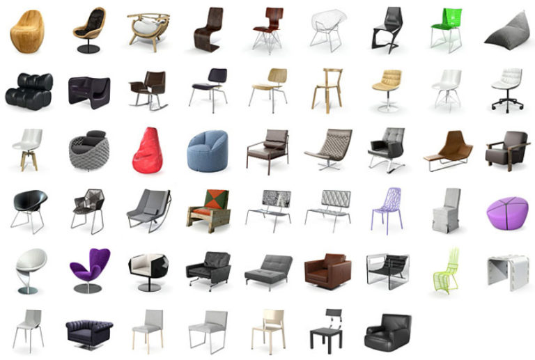 Archmodels Vol. 121 - 3D Models of Modern Chairs